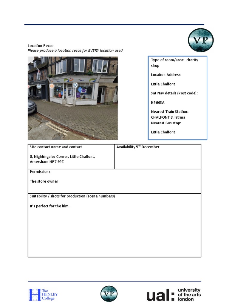 Location Recce 3 | PDF