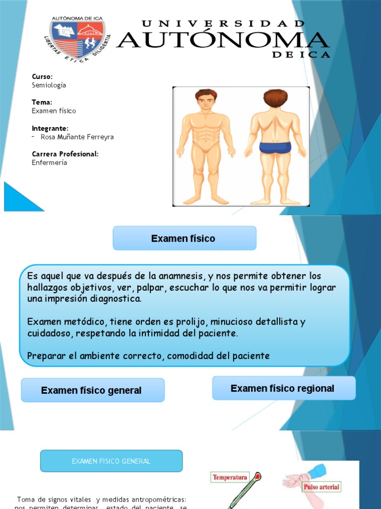 Examen Físico: Métodos y Procedimientos | PDF