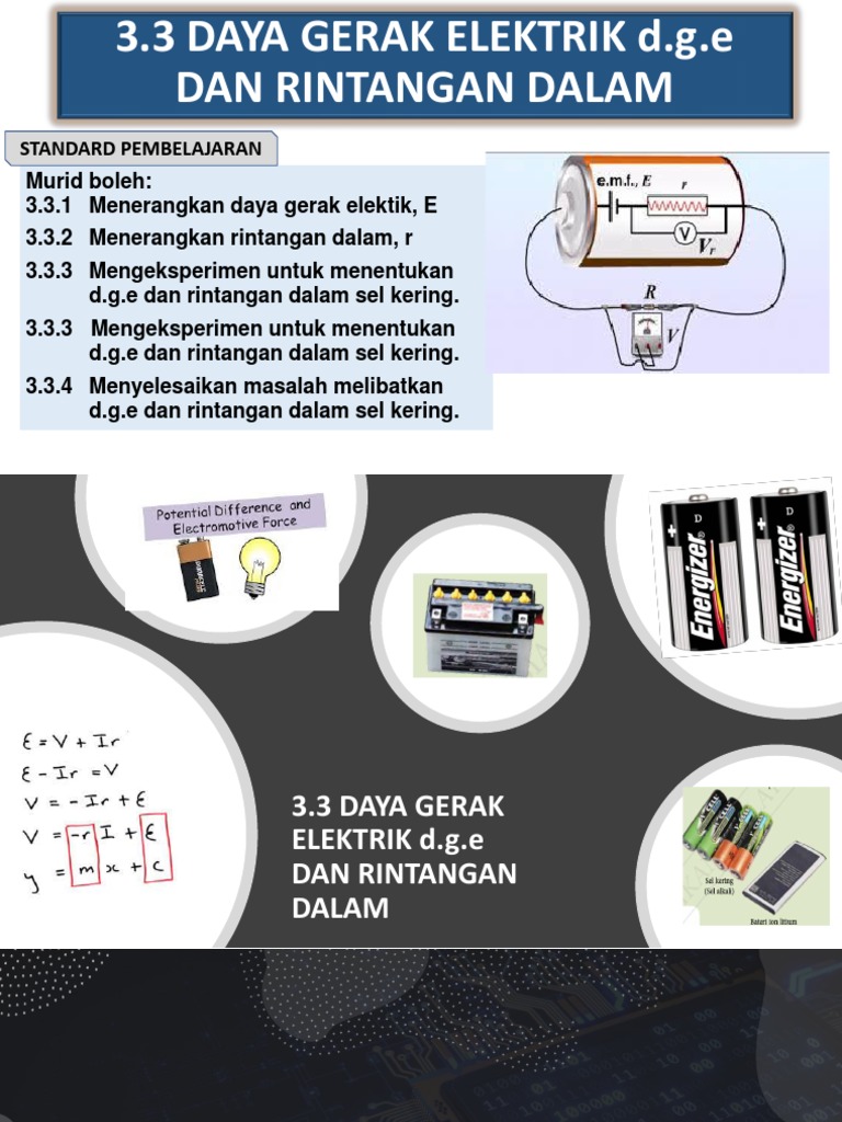 3.3 Daya Gerak Elektrik 2021 - Pelajar | PDF