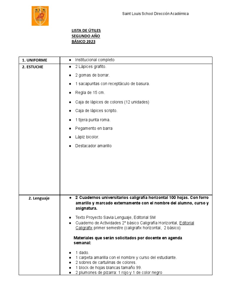 4-Segundo Básico | PDF | Papelería