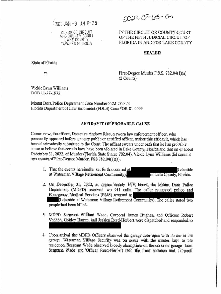 Vickie Lynn Williams Affidavit | PDF