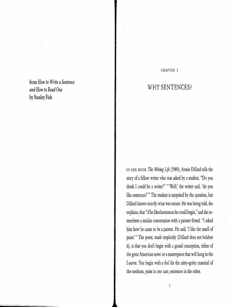 Fish - How To Write A Sentence | PDF