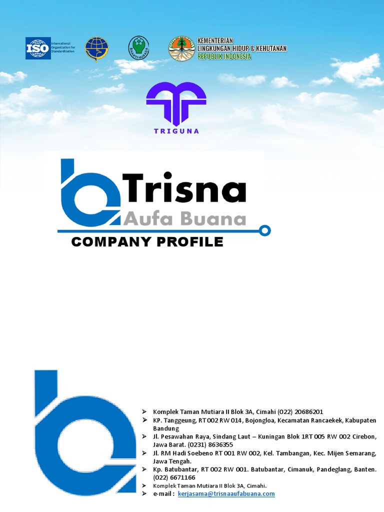Profil PT Trisna Aufa Buana dan Layanan | PDF | Teknologi & Rekayasa