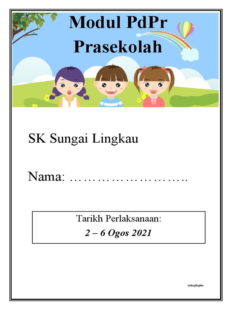 Modul PDPR Prasekolah 2 - Ogos | PDF