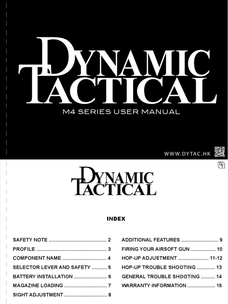 Dytac 42658 Manual | PDF | Trigger (Firearms) | Projectile Weapons