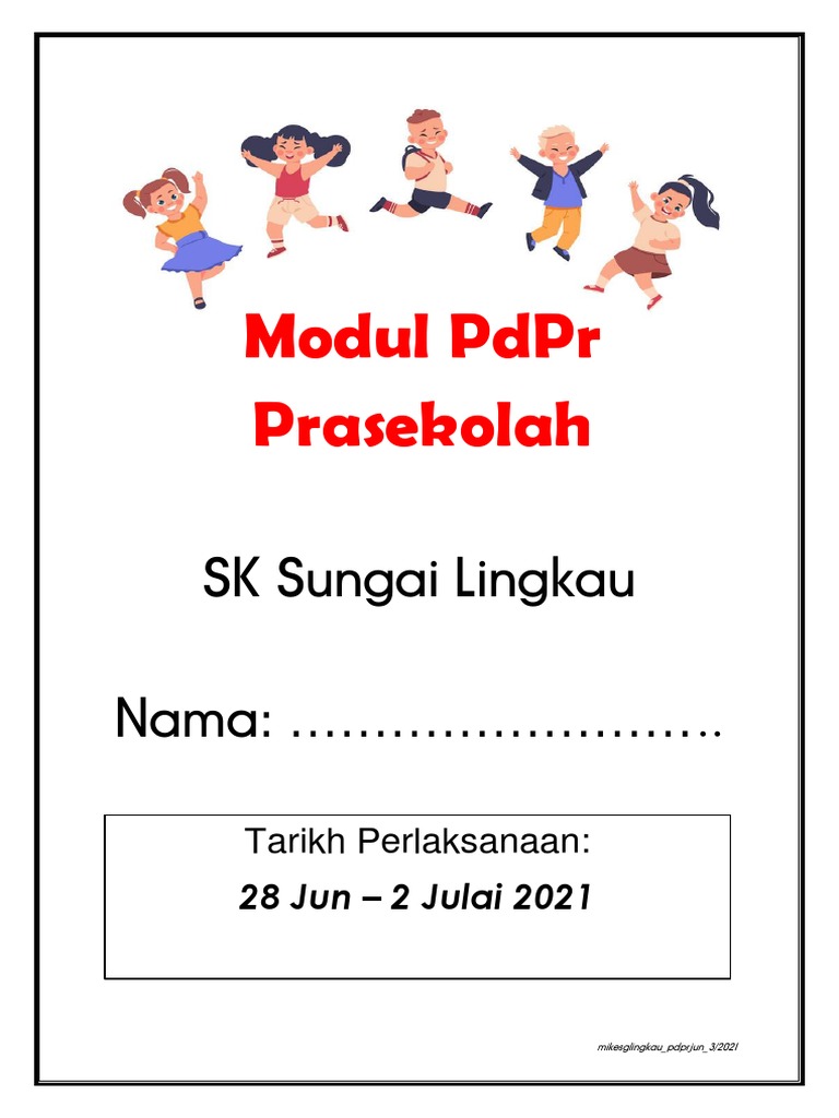 Modul PDPR Prasekolah 28 - Jun | PDF