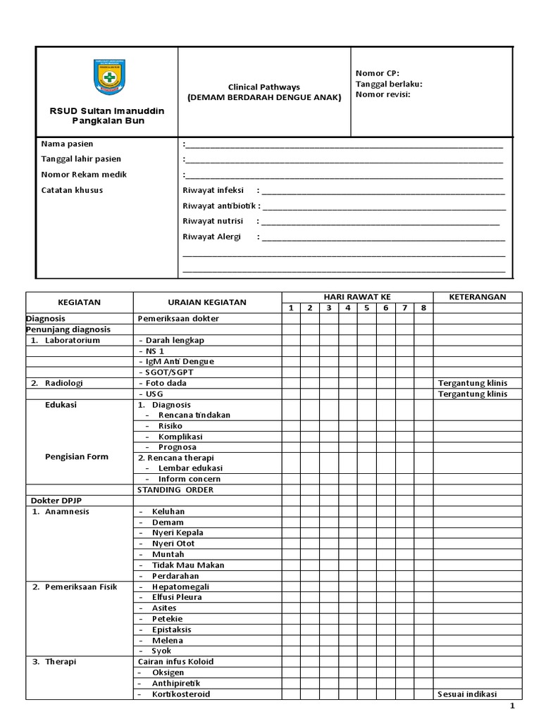 CP Demam Berdarah Dengue Anak | PDF