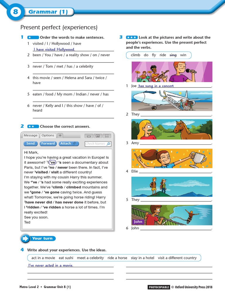 Metro_Level_2_Grammar_worksheets | PDF