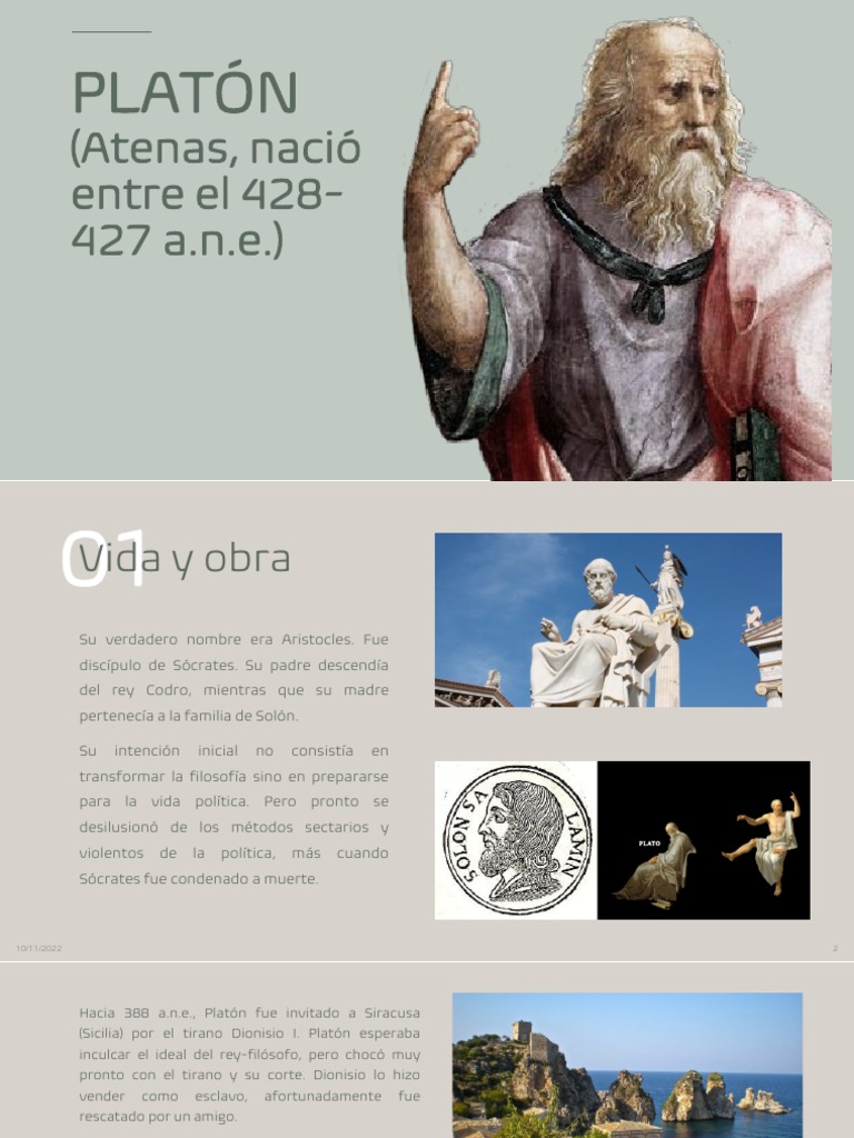 Vida y obra de Platón: el rey filósofo | PDF | Platón | Conocimiento
