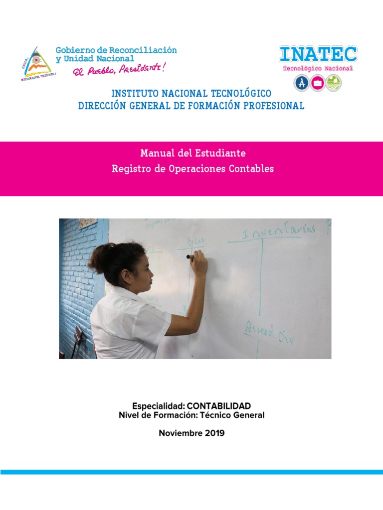 Manual de Registro Contable INATEC | PDF | Contabilidad | Inventario