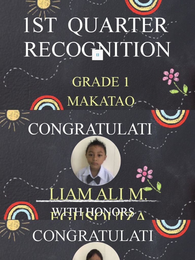 Cute Colorful Congratulations Chalkboard Classroom Announcement (29.7 × ...