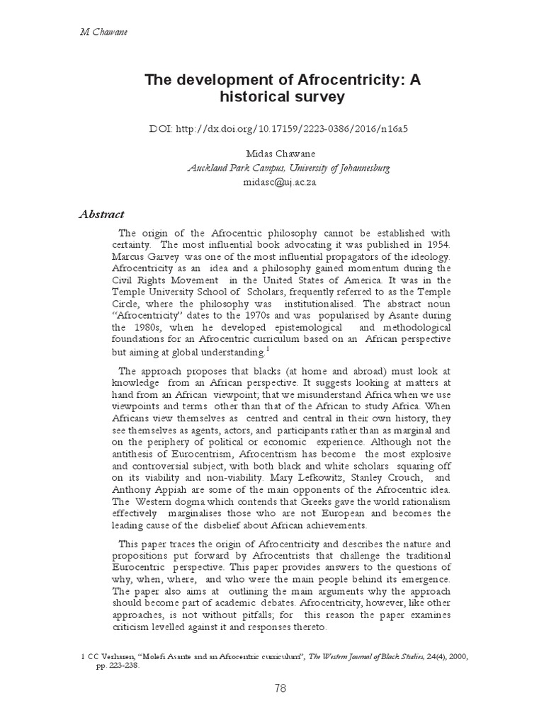 Afrocentricity | PDF | Afrocentrism