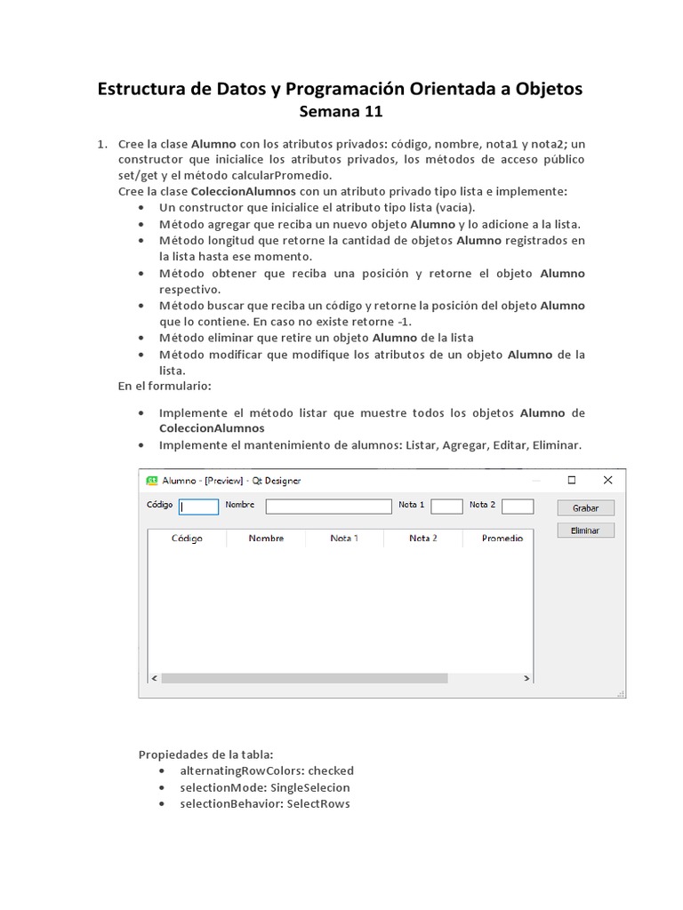 Edpoo Semana 11 | PDF | Método (programación de computadora) | Objeto (informática)