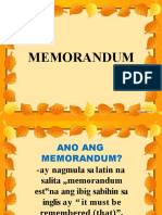 Memorandum-Filipino Sa Piling Larang | PDF
