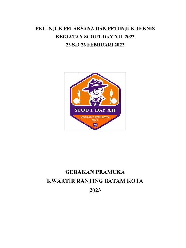 Petunjuk Kegiatan Scout Day Batam 2023 | PDF