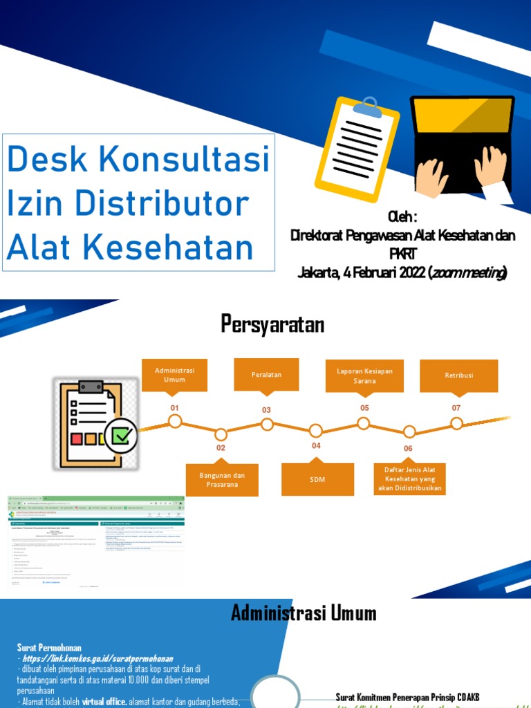 Materi Desk Izin Distributor Alat Kesehatan | PDF