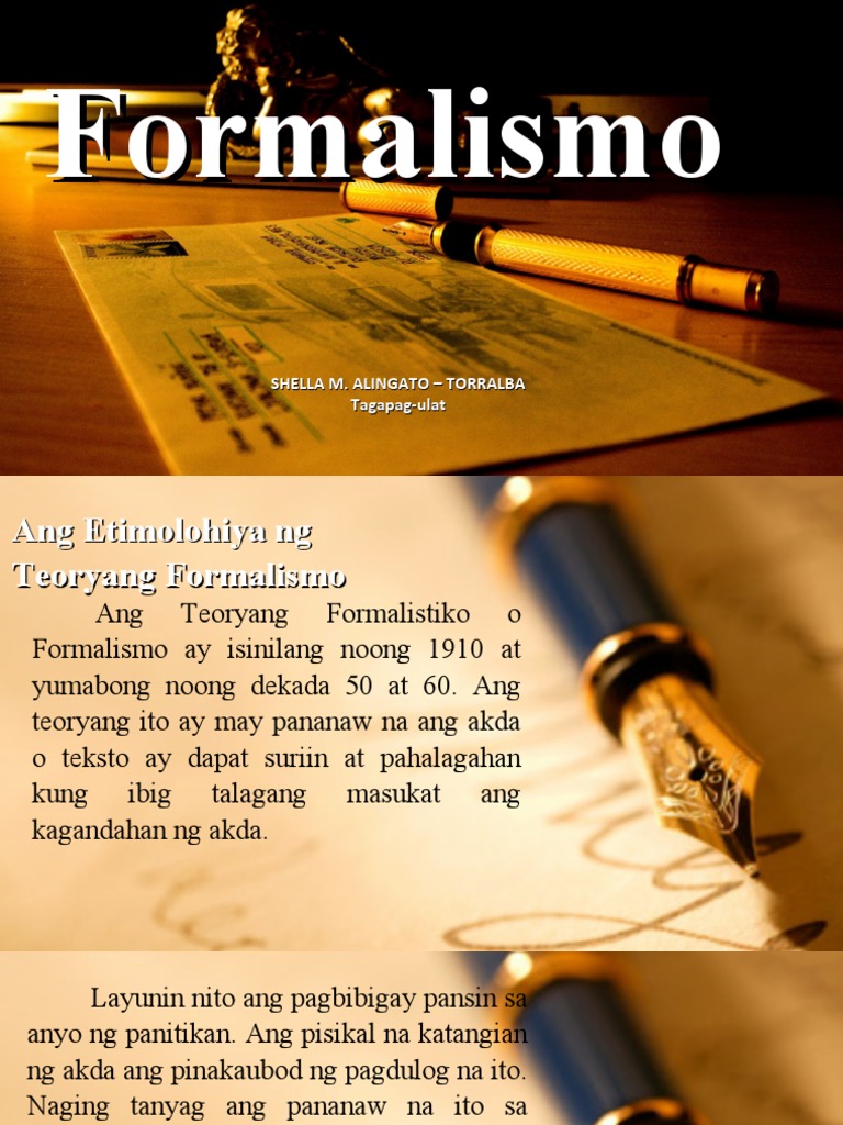 Formalism o | PDF