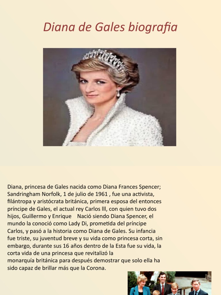Diana de Gales Biografia | PDF