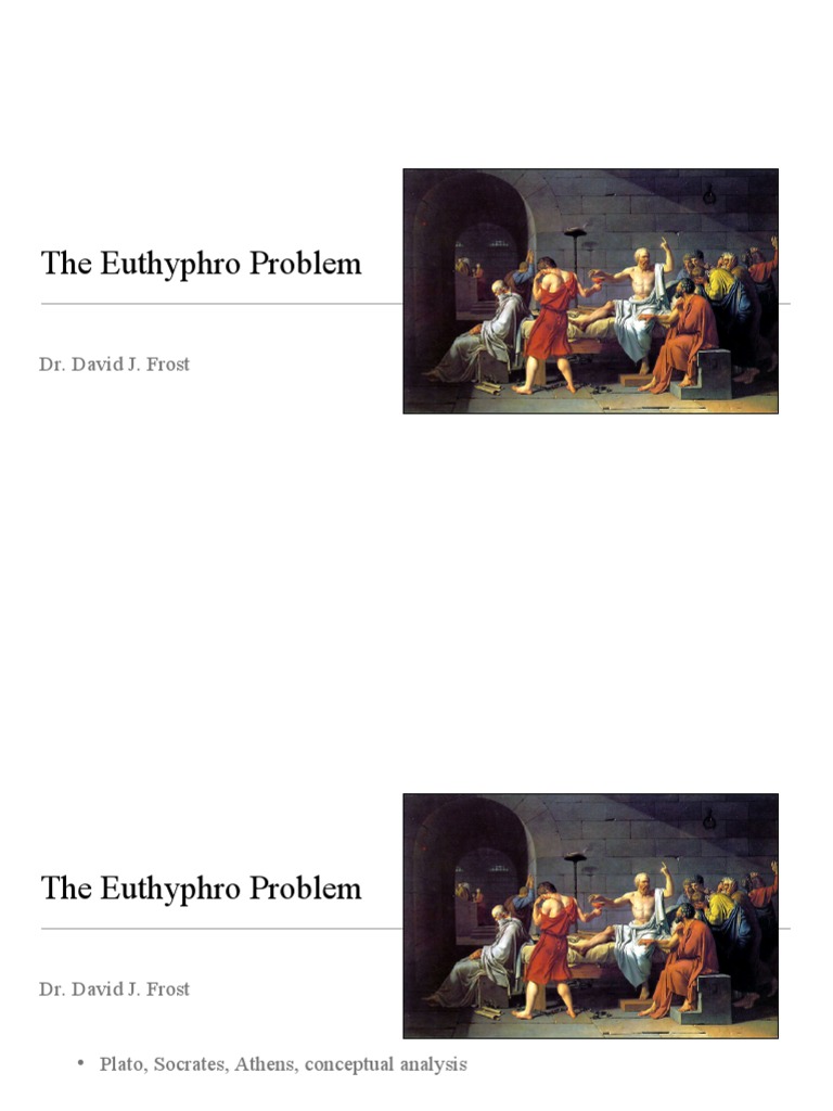 Presentation On Euthyphro | PDF | Socrates | Plato