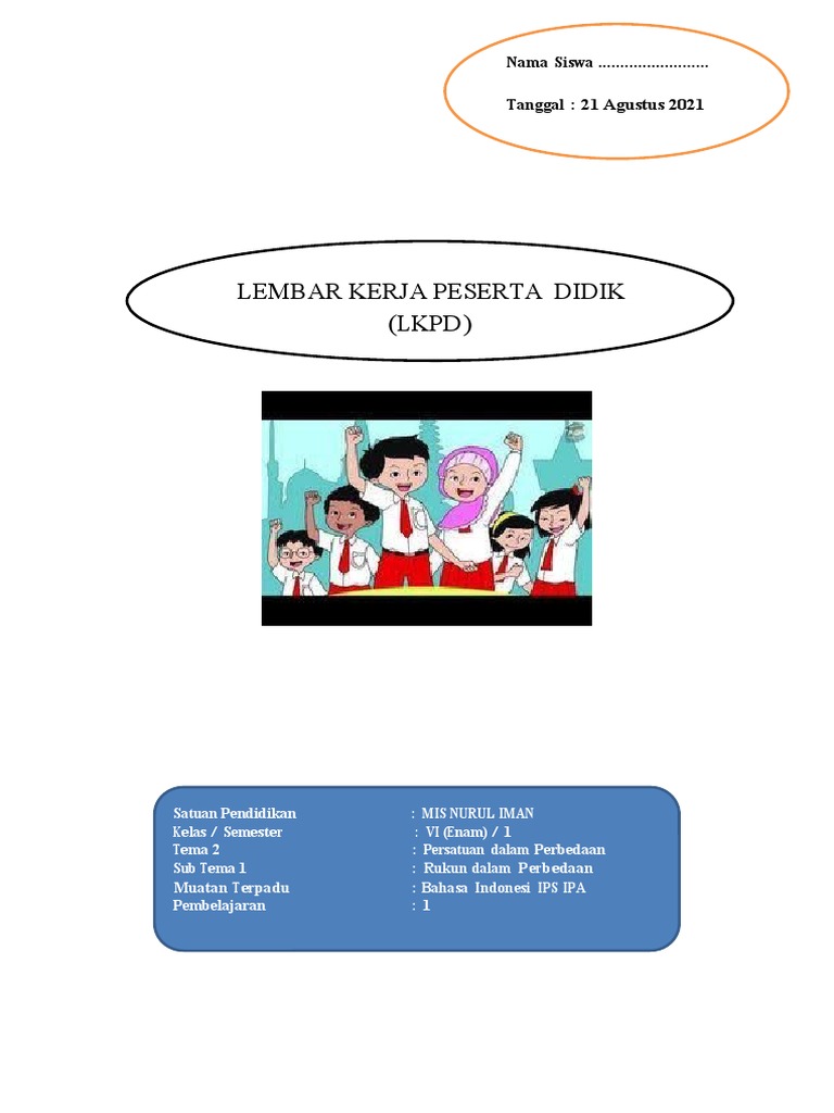 LKPD Tema 2 Sub Tema 1 Pembelajaran 1 | PDF