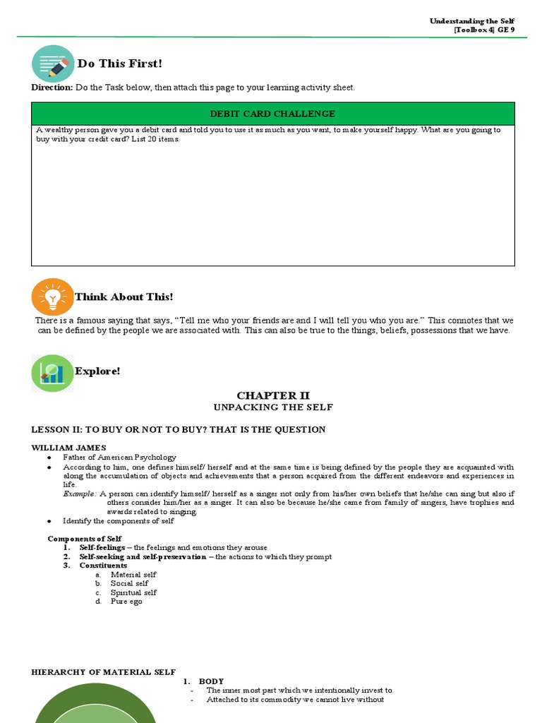 C2L2 | PDF | Self | William James