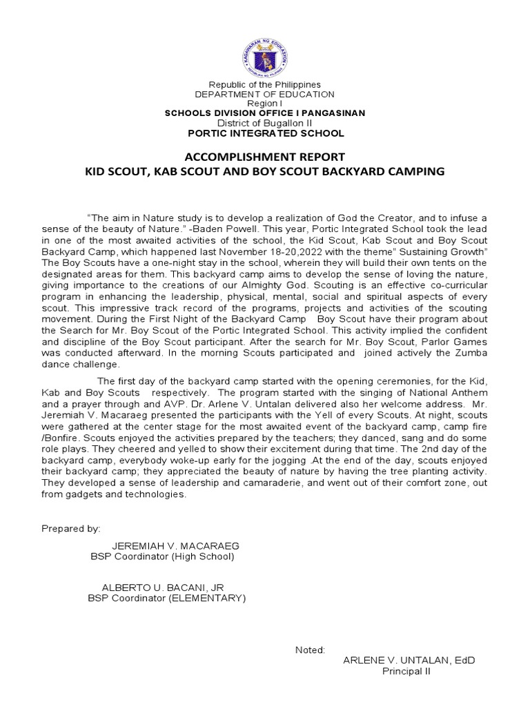 BSP Narrative Report 2022 | PDF | Outdoor Recreation Organizations ...