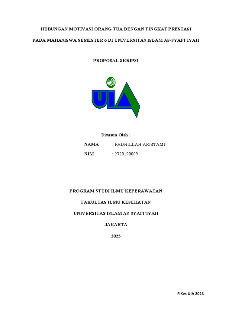Sampul Proposal Skripsi | PDF