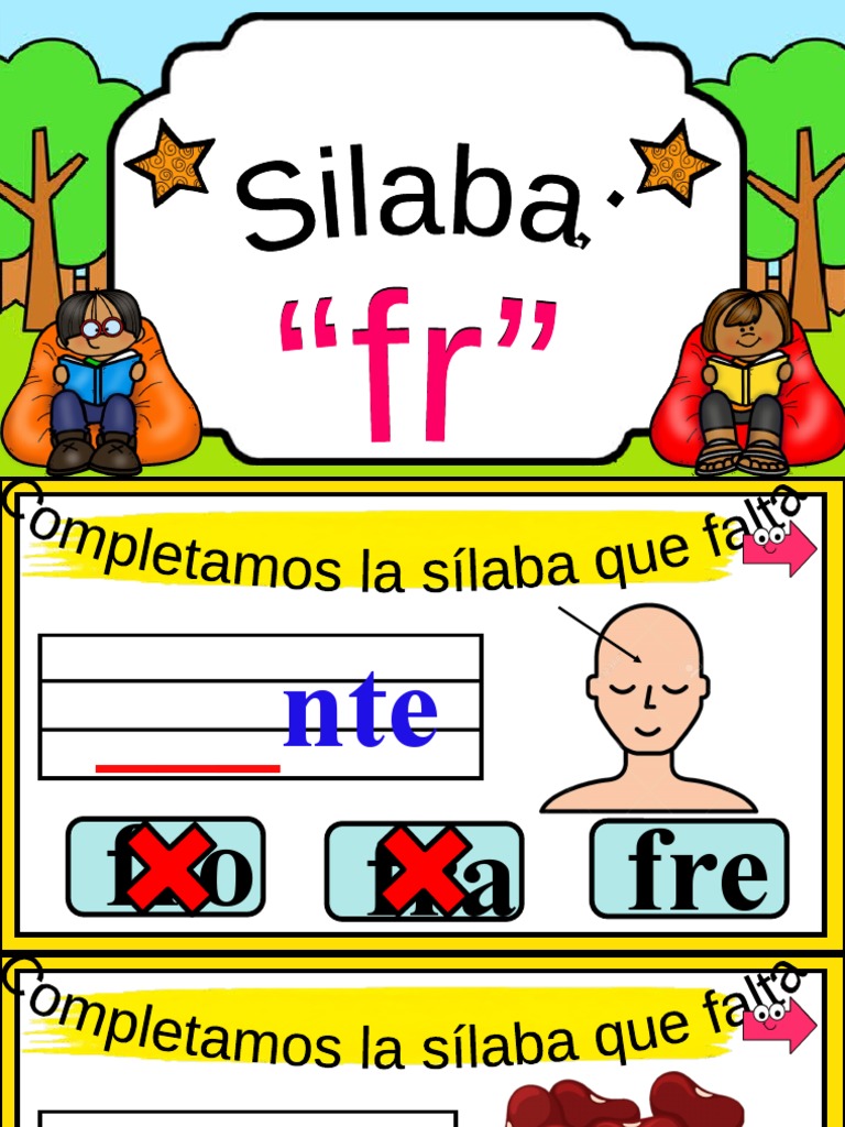 Silabas con "fr" y palabras relacionadas | PDF
