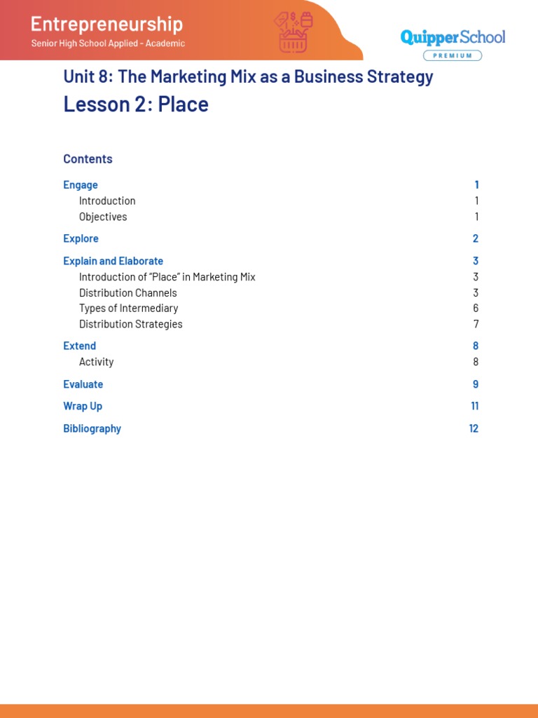 ENT SG Unit8 Lesson2 Final | PDF | Marketing | Retail