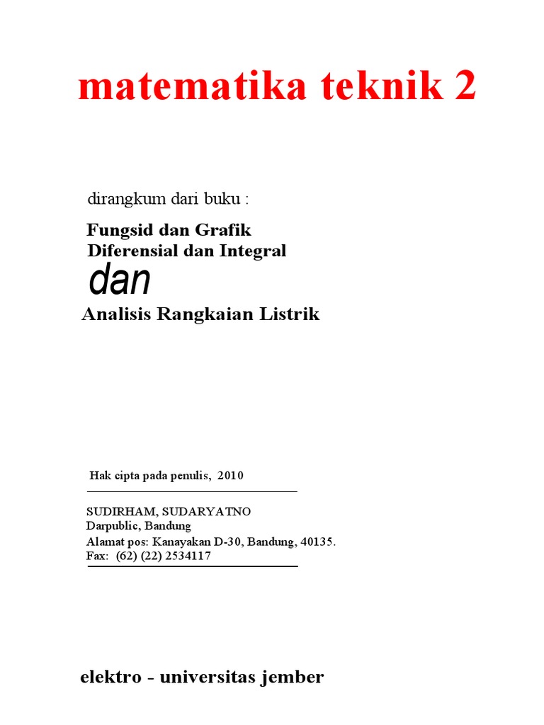 Matematika Teknik 2 | PDF