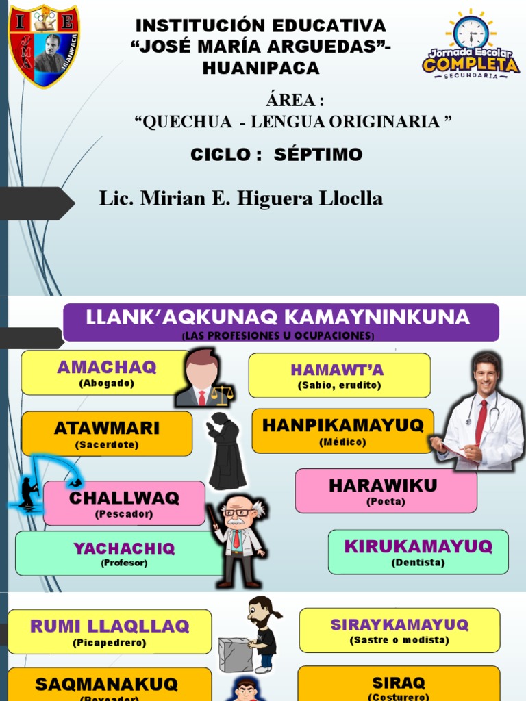 Vocabulario Quechua | PDF