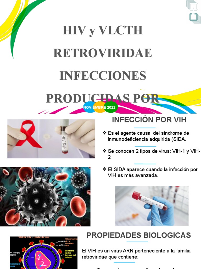 Hiv y VLCTH Retroviridae Infecciones Producidas Por Virus de La Familia ...