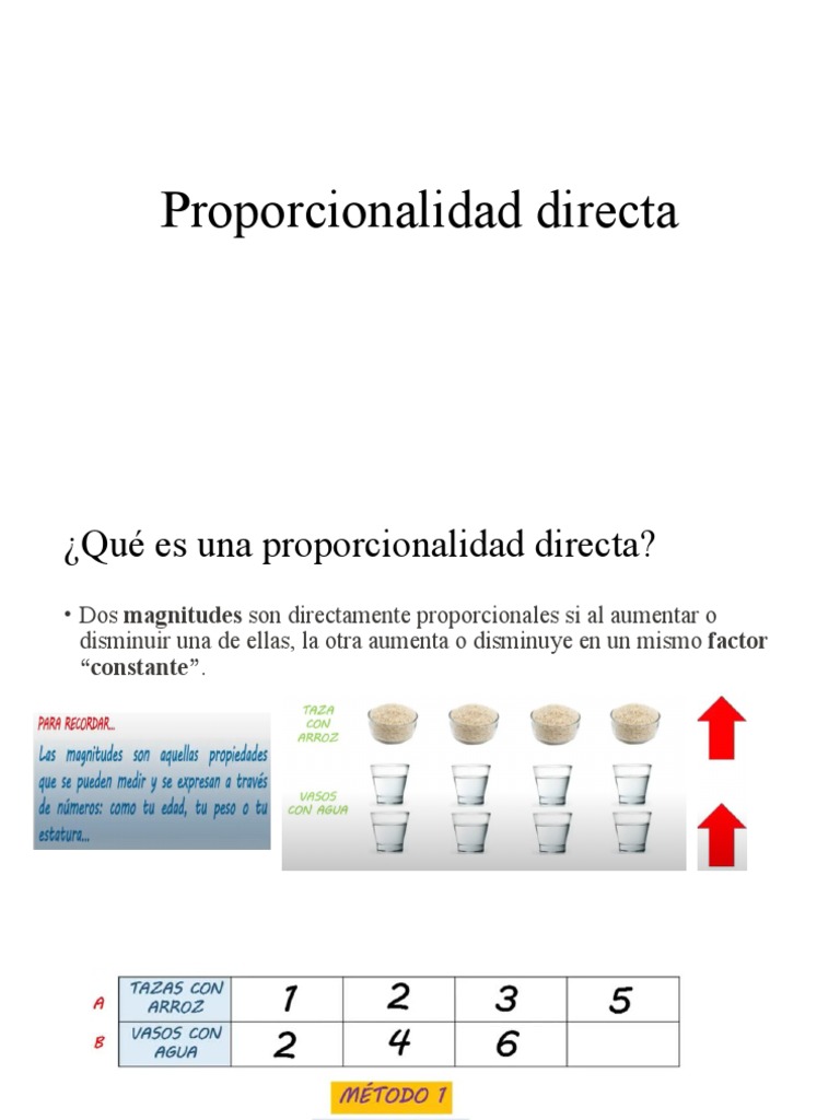 Proporcionalidad Directa | PDF