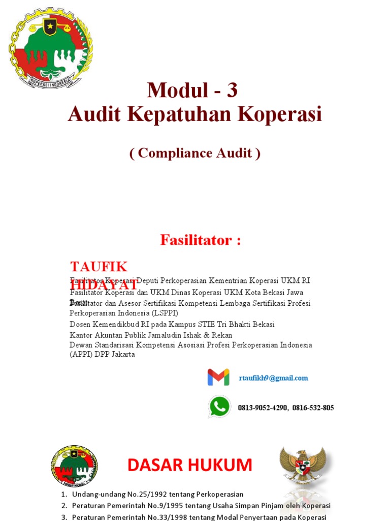 Modul - 3 Audit Kepatuhan Koperasi | PDF