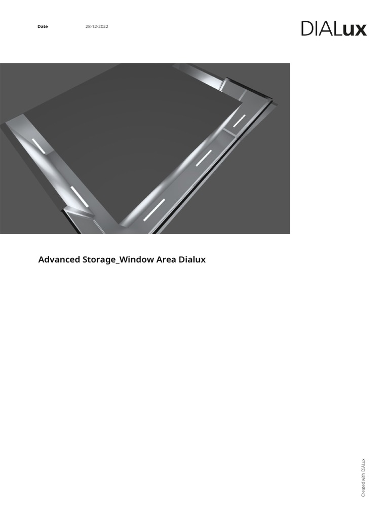 Advanced Storage_Window Area Dialux_Report | PDF | Lighting | Building ...
