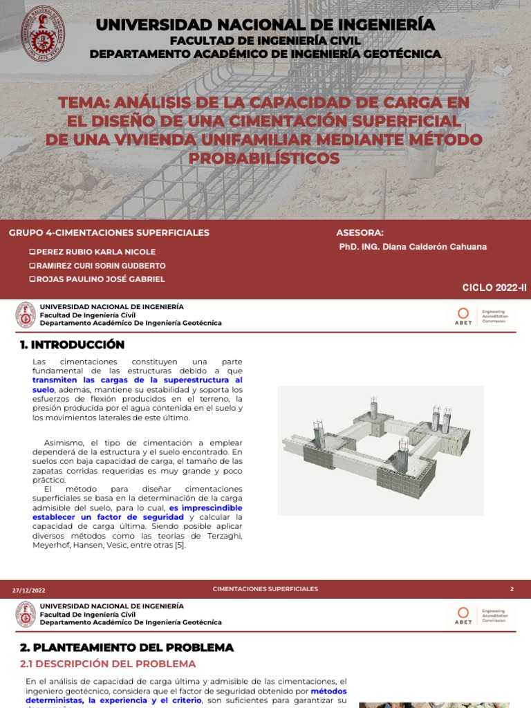 Te Grupo 4 Ec513g Cimentaciones Superficiales | PDF | Fundación ...