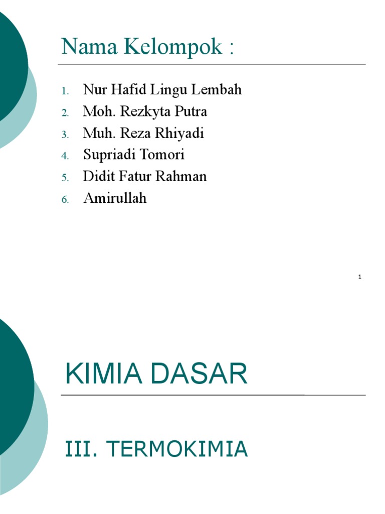 Termokimia - Tgs Kimia KLMPK 3 | PDF