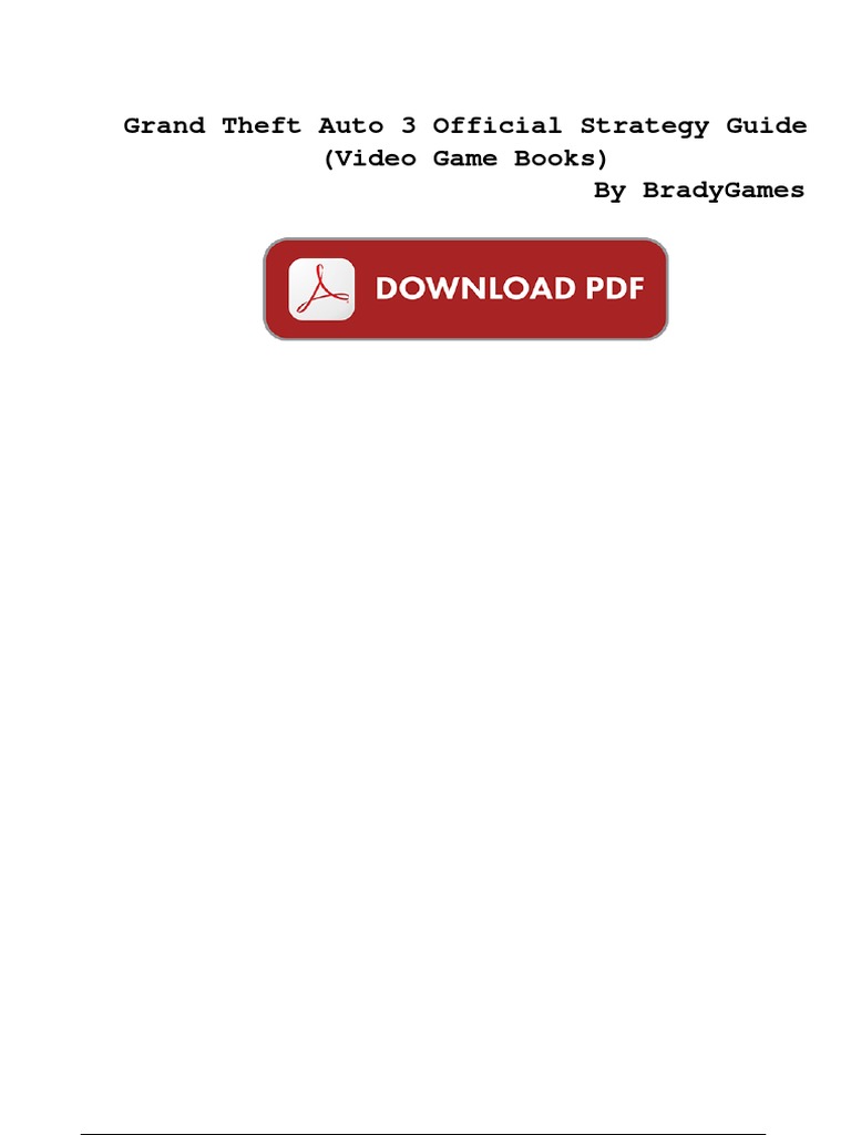 GTA 3 Strategy Guide for Gamers | PDF | Strategy Guide | Video Games