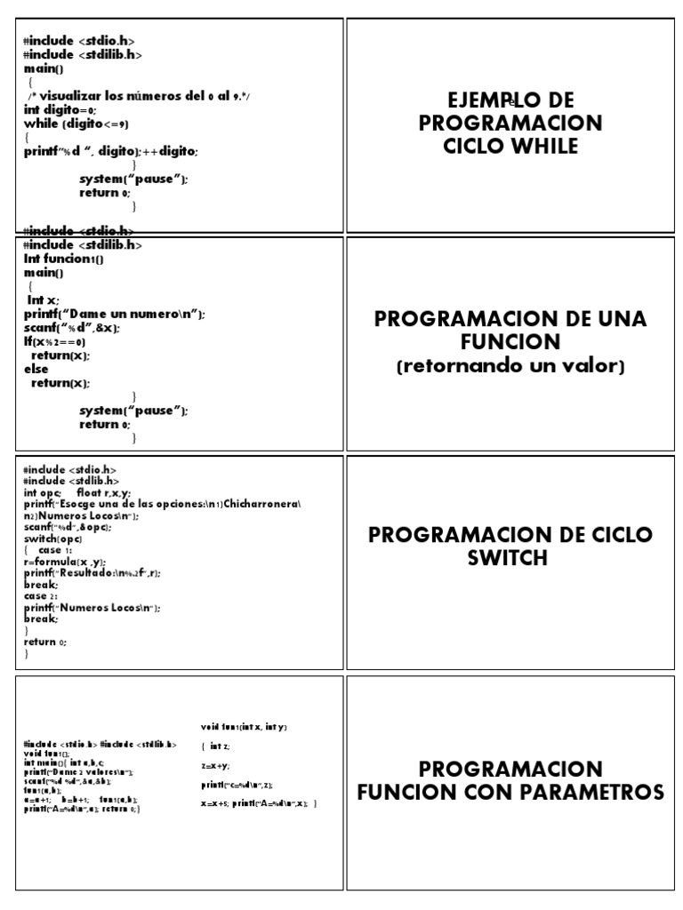 Memorama Progra | PDF | Flujo de control | Lenguaje de programación