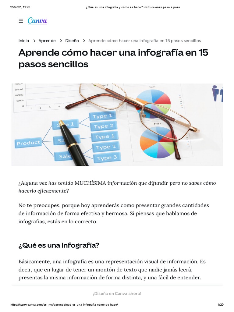 ¿Qué Es Una Infografía y Cómo Se Hace - Instrucciones Paso A Paso | PDF ...
