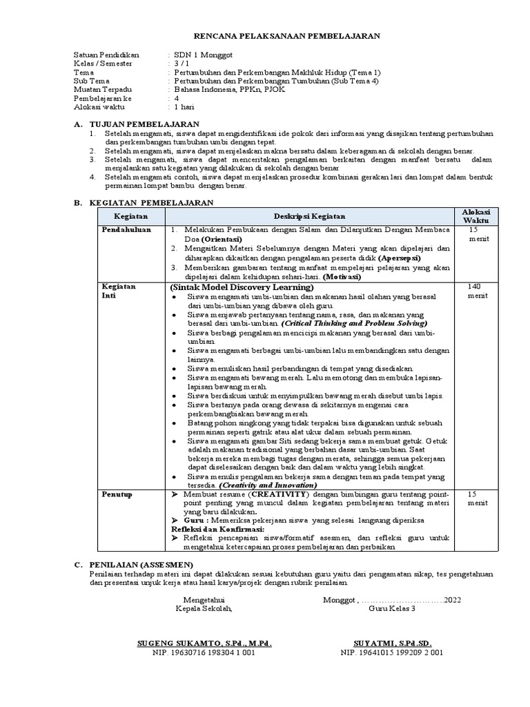 Sintak Model Discovery Learning | PDF