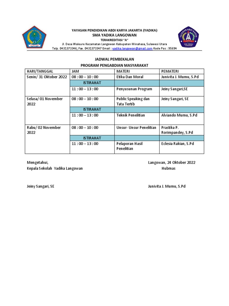 Jadwal PPM | PDF
