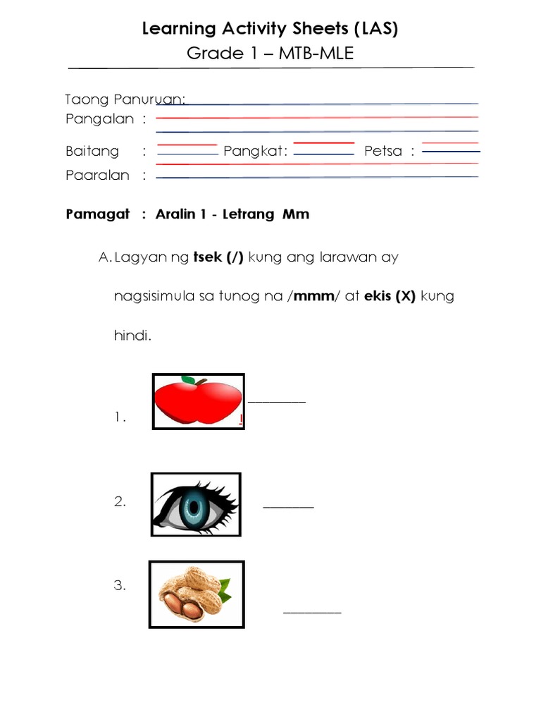 ARALIN 1 - MM - MARUNGKO - LAS | PDF