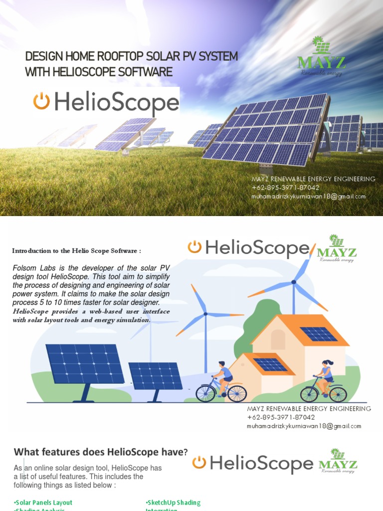 Simulasi HelioScope PV Roftop | PDF | Renewable Energy | Photovoltaics