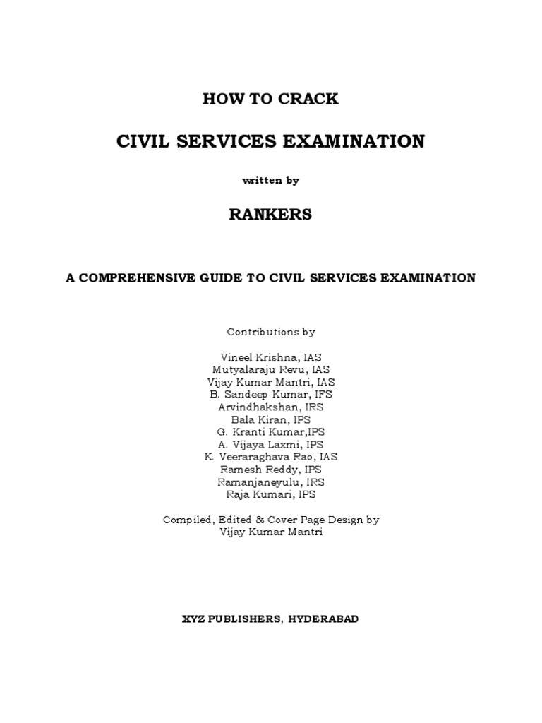 How To Crack CSE - Booklet by Toppers | PDF | University And College ...