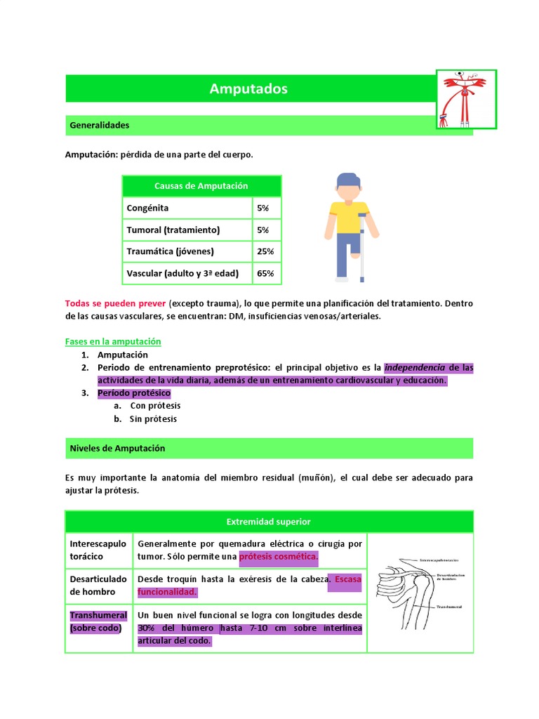 Amputados | PDF | Rodilla | Amputación