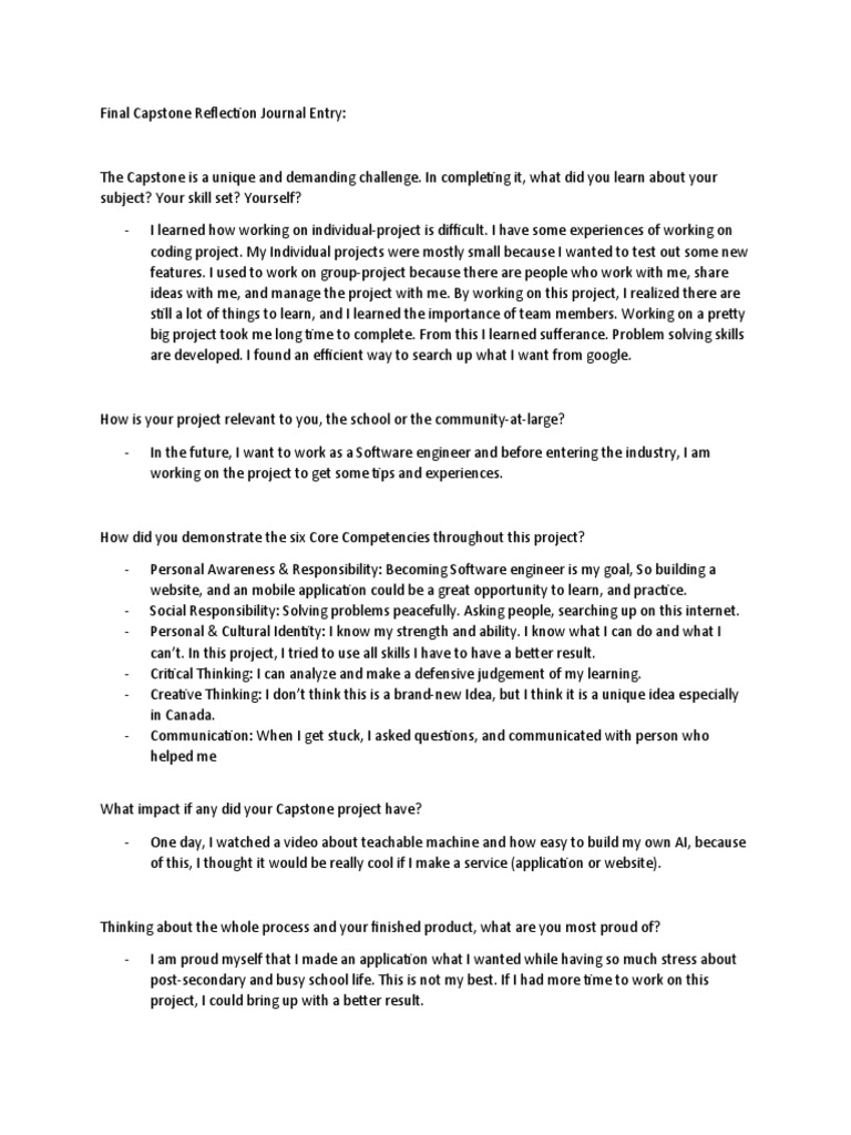 Capstone Project Reflection and Insights | PDF | Artificial ...
