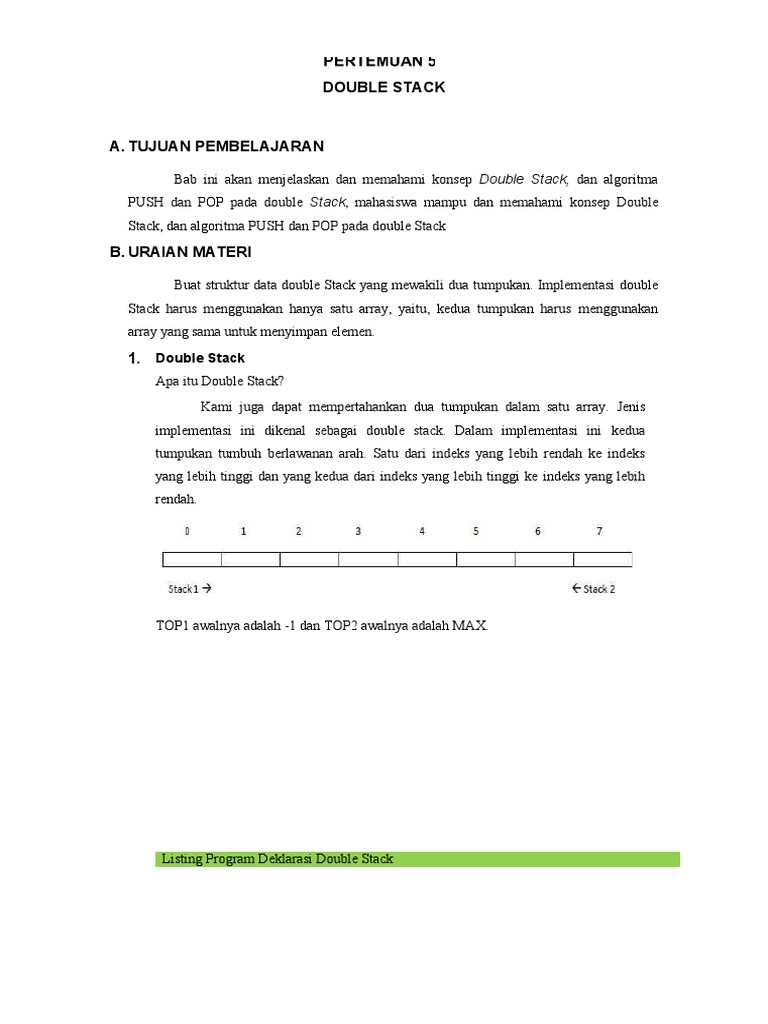 Double Stack 5 | PDF