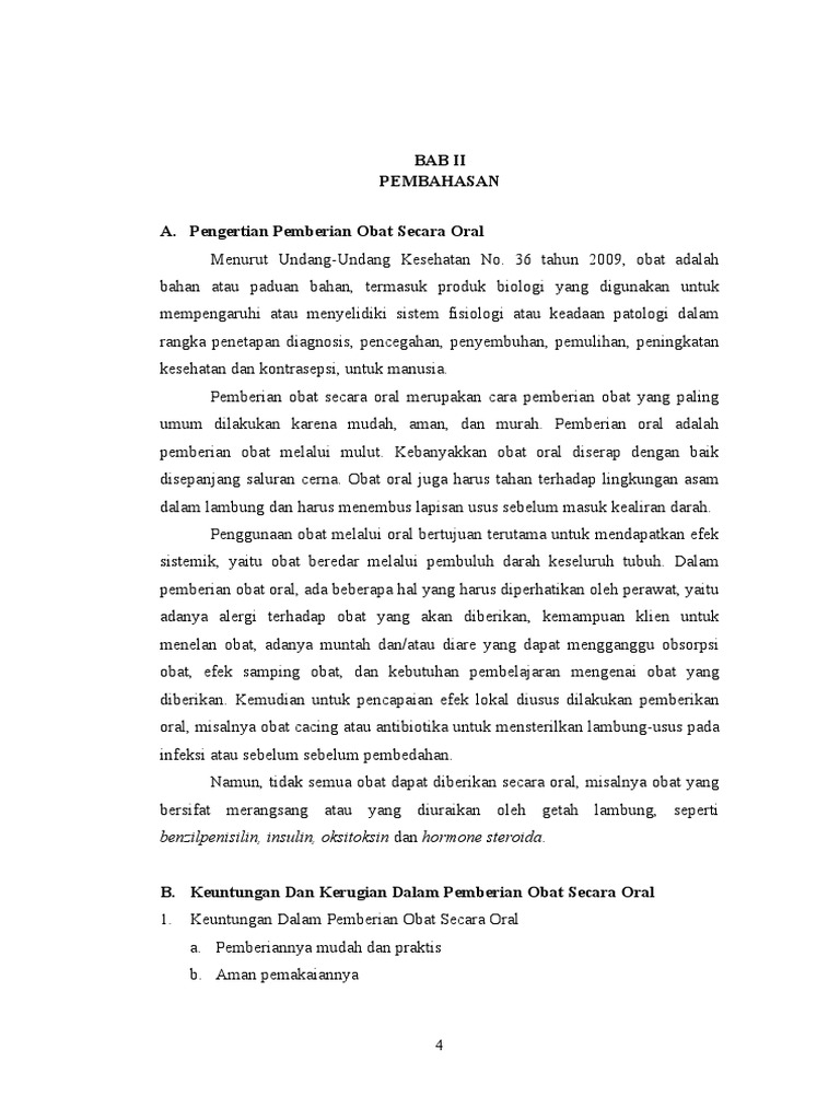 Bab II Rute Pemberian Obat | PDF