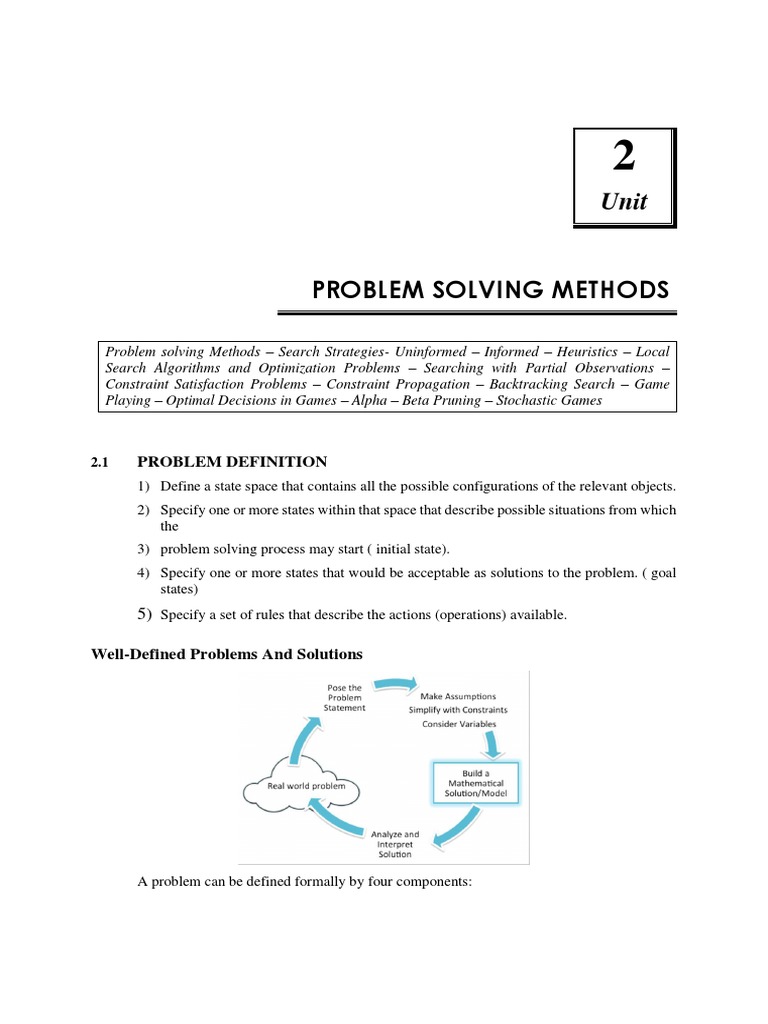 AI-UNIT-2-NOTES | PDF | Computer Science | Computer Programming